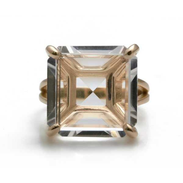 Square Crystal Ring - Etsy