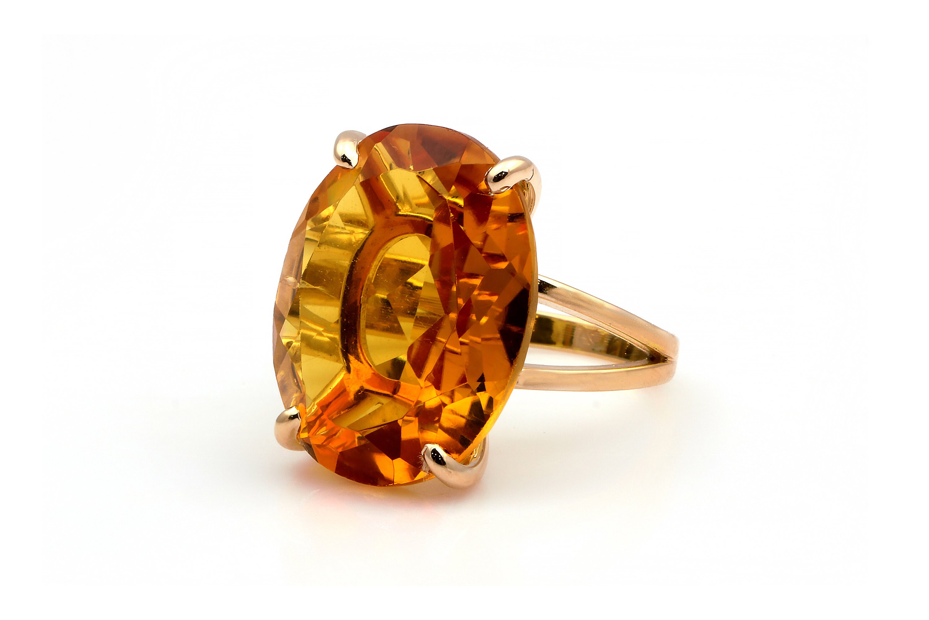 Citrine Ring November Birthstone Ring Gemstone Ring | Etsy
