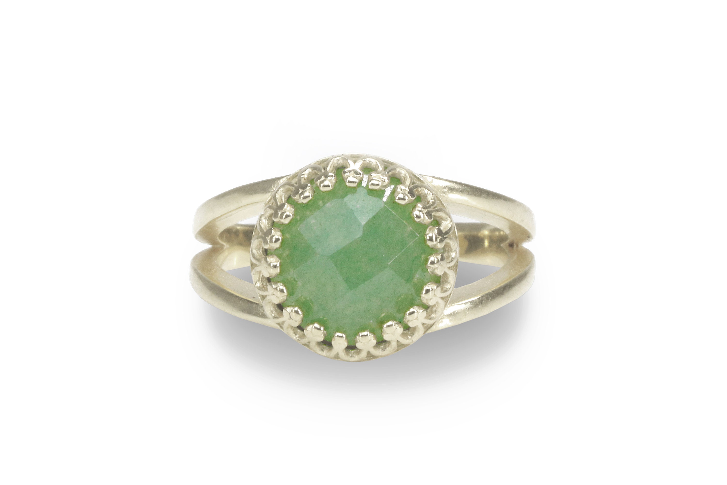Green Ring · Aventurine Ring · Sterling Silver Ring · Mom Birthday Gift ...