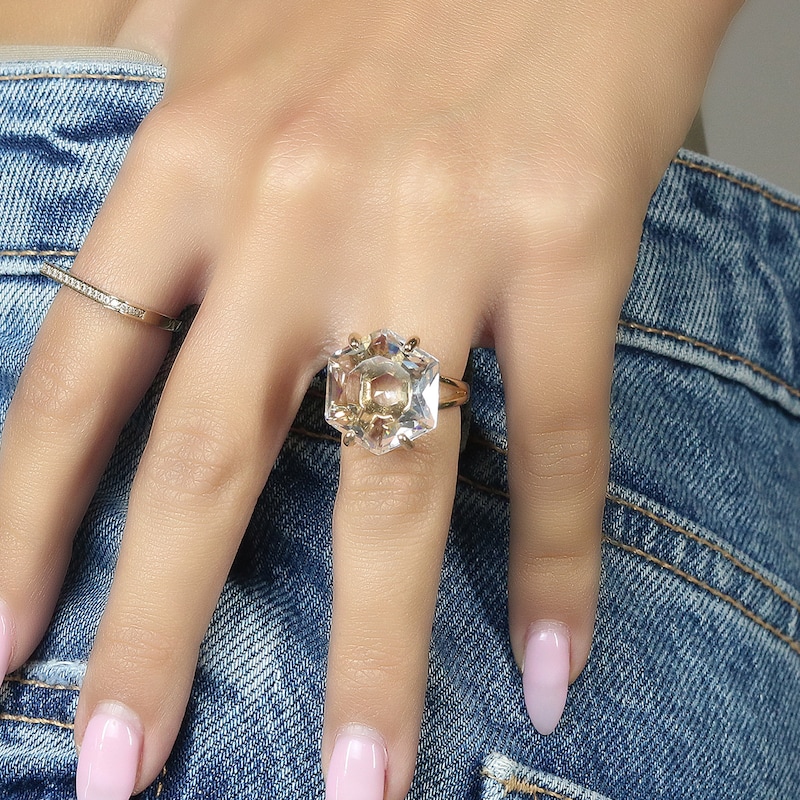 Quartz Crystal Ring - Etsy