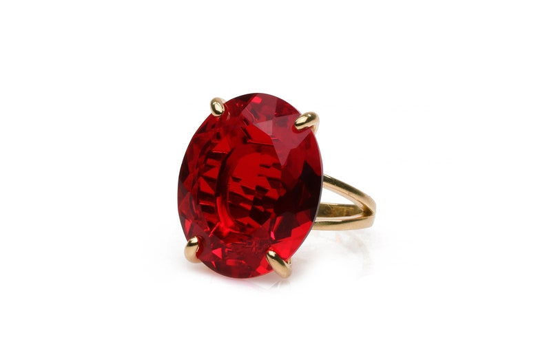 Vertical Oval Ruby Ring Red Ruby Ring Oval Cut Gemstone - Etsy