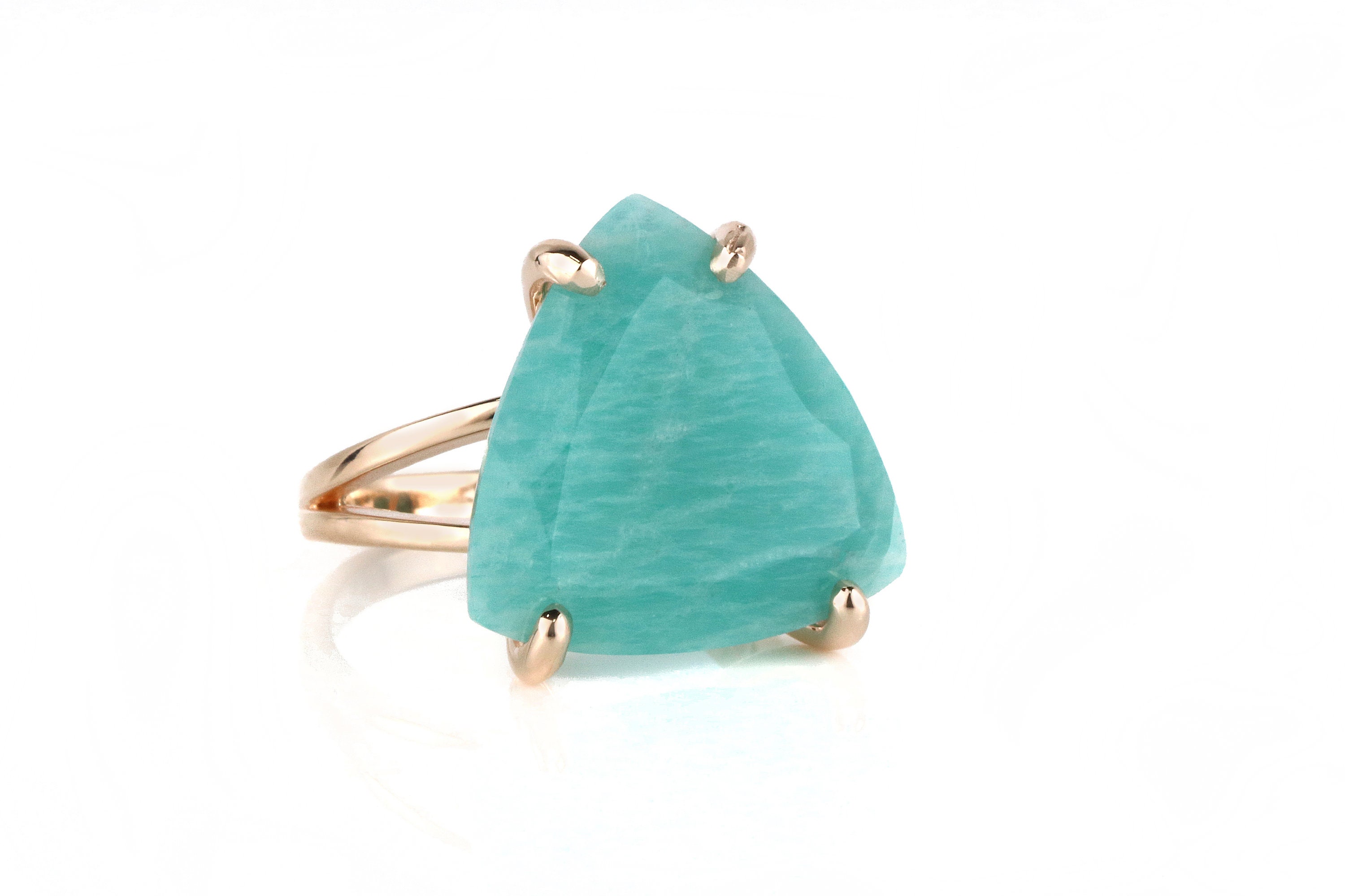 14k Rose Gold Ring Amazonite Ring Gold Filled Ring - Etsy Israel