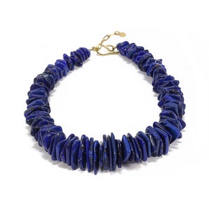 Lapis Lazuli Beaded Necklace · September Birthstone Necklace · Special ...