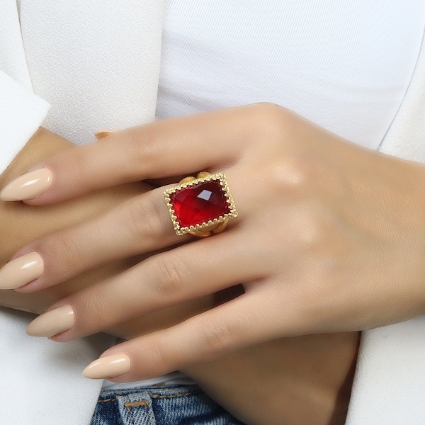 Ruby Ring - Etsy