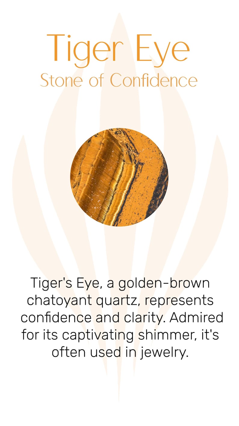 Tiger Eye Beaded Necklace · Natural Gemstone Confidence Jewelry ...
