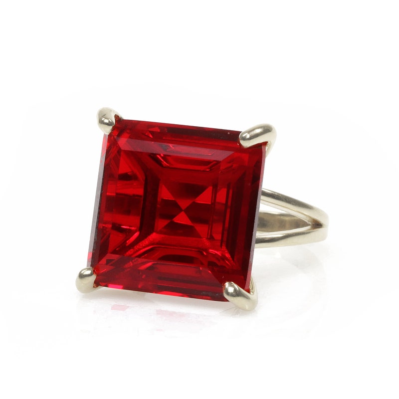 Large Ruby Ring - Etsy
