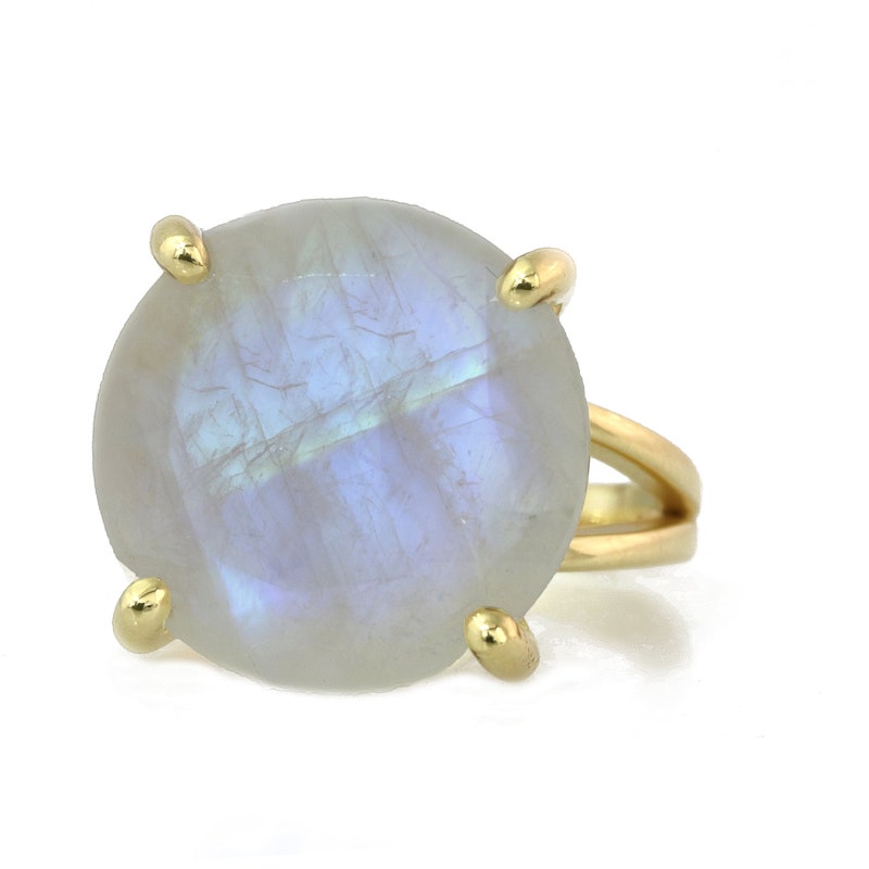 Gold Moonstone Ring - Etsy