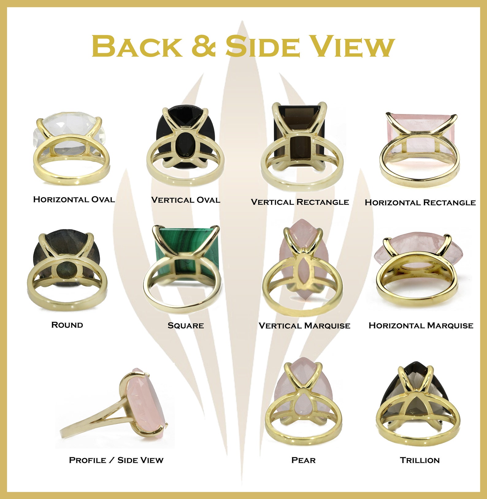 Rectangular Sapphire Ring 14k Gold Sapphire Ring 14k - Etsy