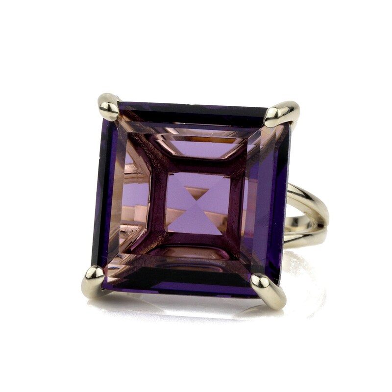 Square Stone Ring - Etsy
