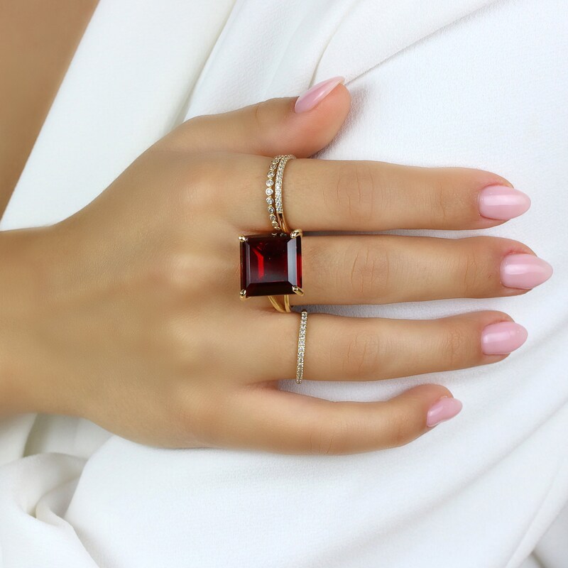 Round Square Ring - Etsy