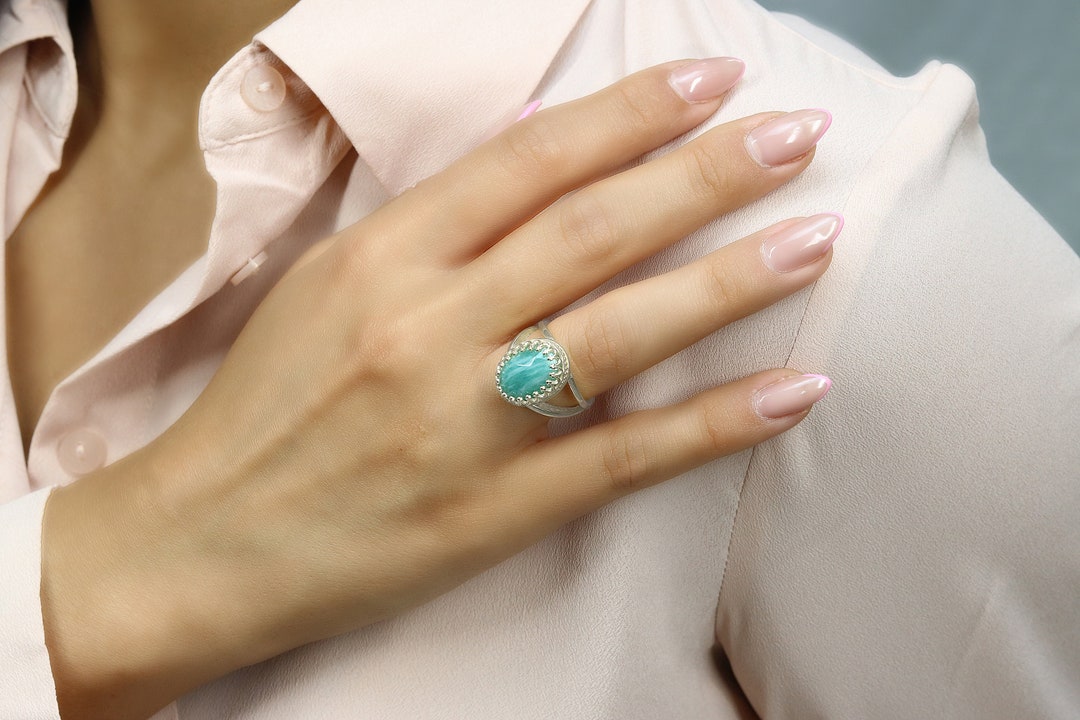 Amazonite Ring · Silver Ring · Birthstone Rings · Everyday Rings ...