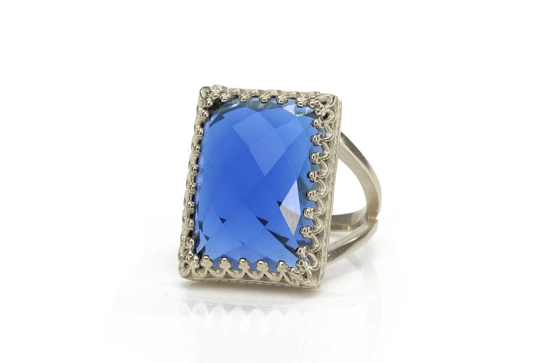 Rectangular Sapphire Ring · Sterling Silver Sapphire Ring · September ...