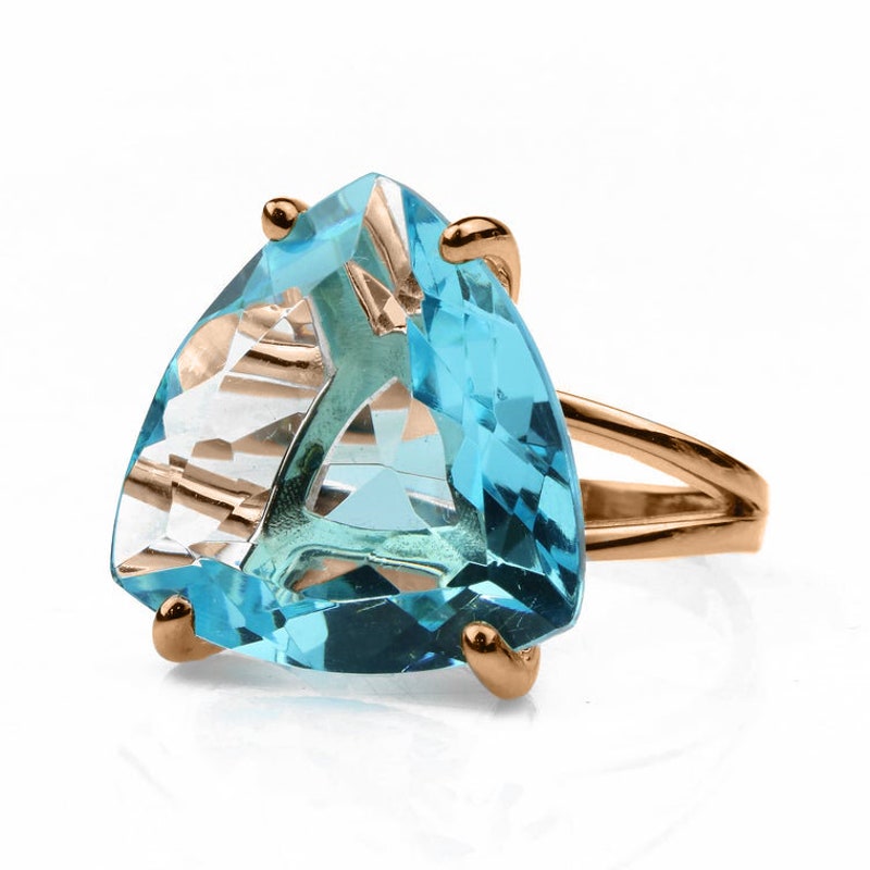 Trillion Ring - Etsy