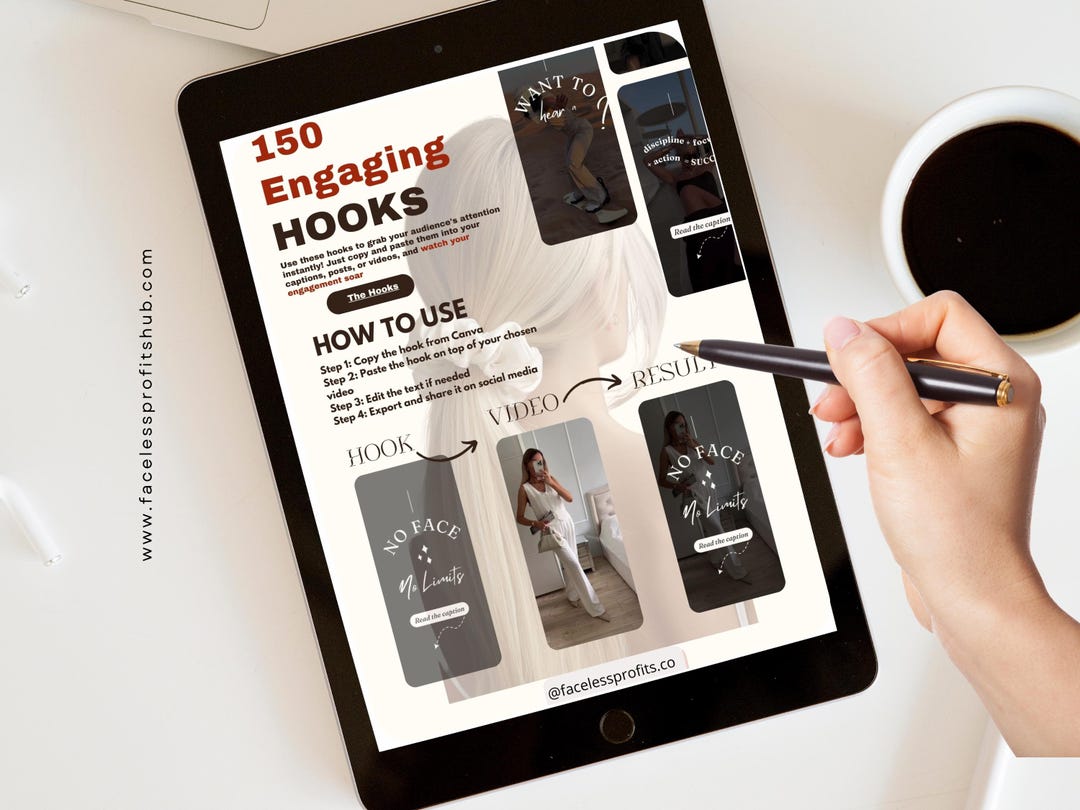 Editable Canva Hook Templates: Viral Reels, Tiktok & Social Media - Etsy