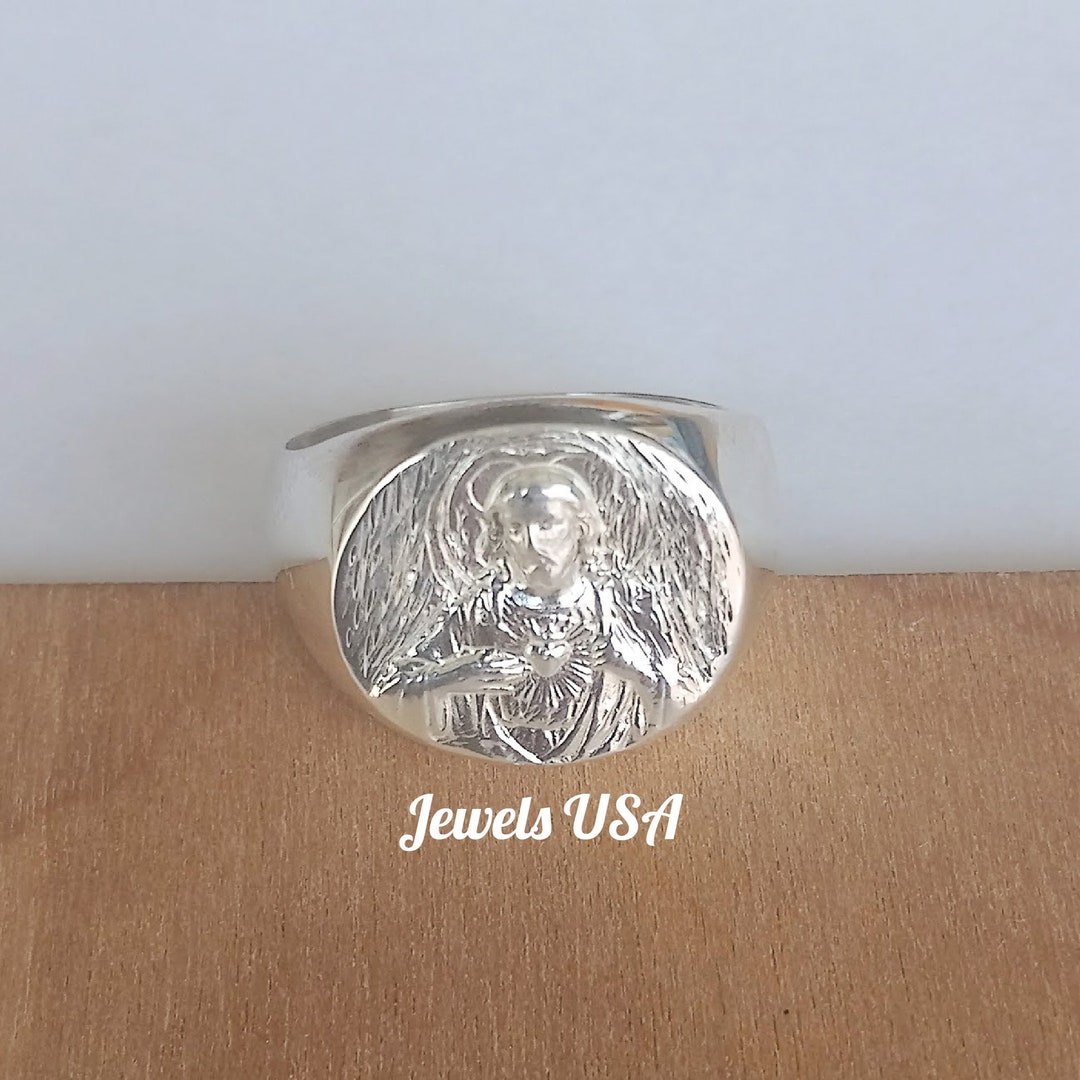 Jesus Ring Silver, Jesus Ring Men, Silver Ring Men, Silver Jewelry Ring ...