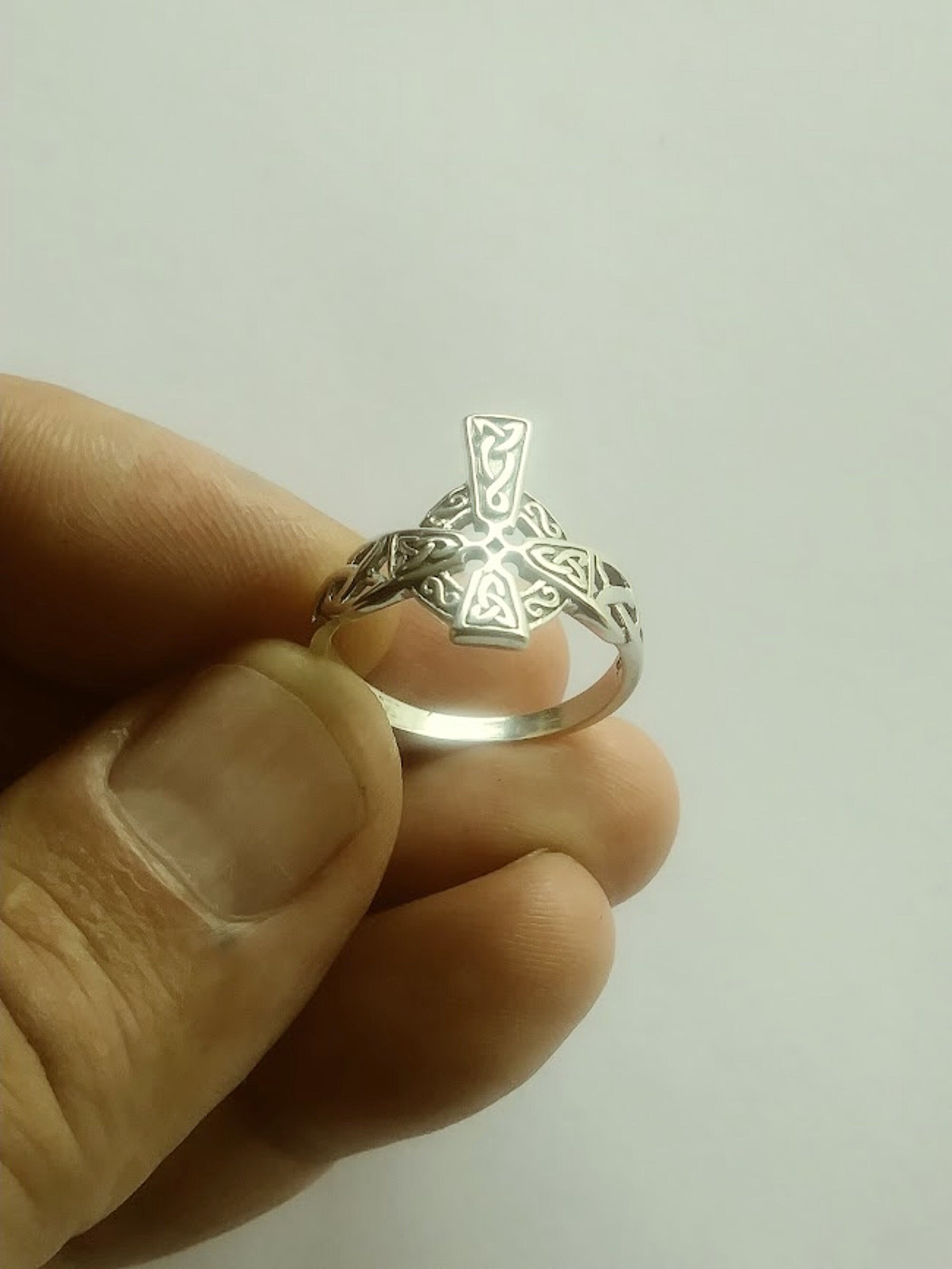 Celtic Cross Ring Celtic Silver Ring Celtic Knot Ring Cross | Etsy