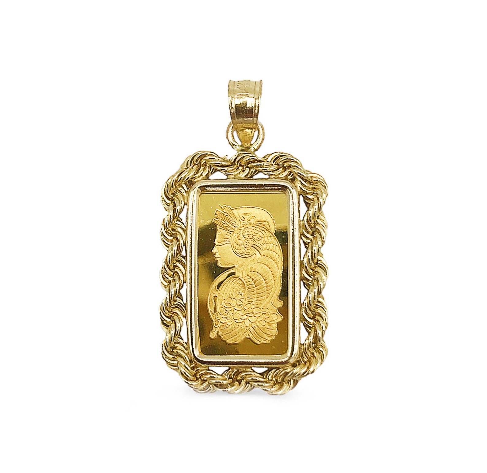 Lady Fortuna Pendant Rope Chain1 Gram Lady Fortuna Pendant - Etsy