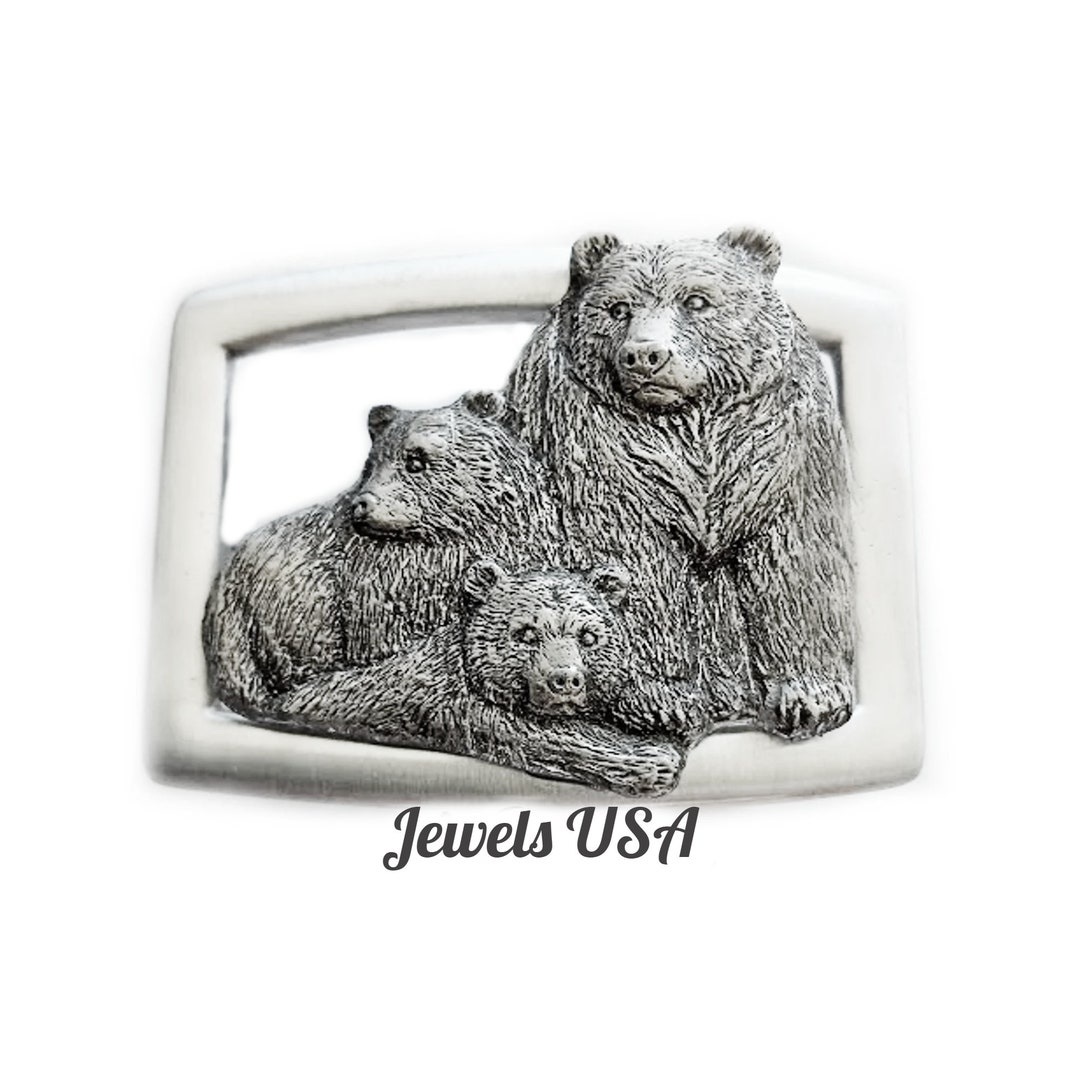 Silver Belt Buckle Bear Belt Buckle Bear Jewelry Bear - Etsy