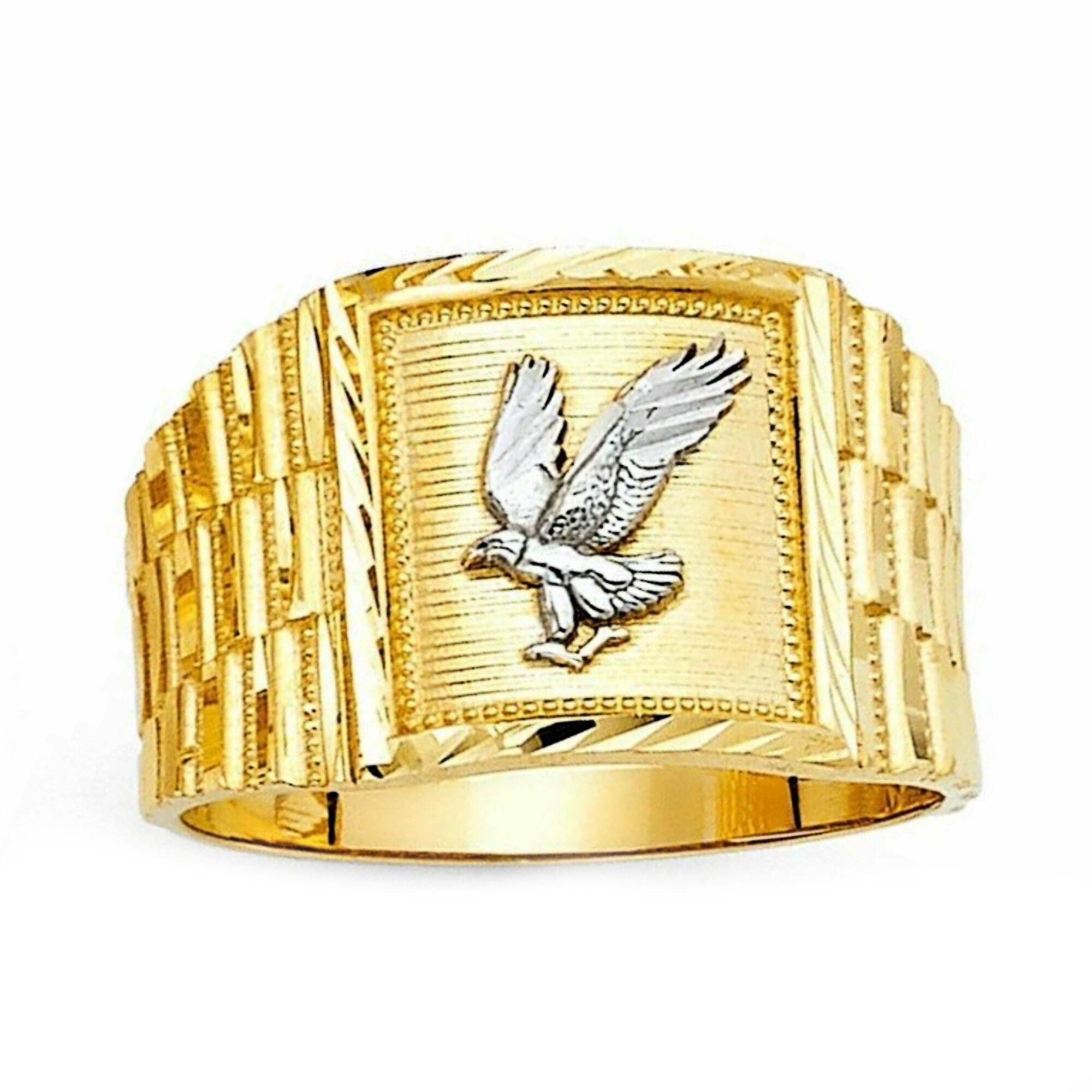 Eagle Ring Eagle Jewelry Men Gold Eagle Ring Men's | Etsy