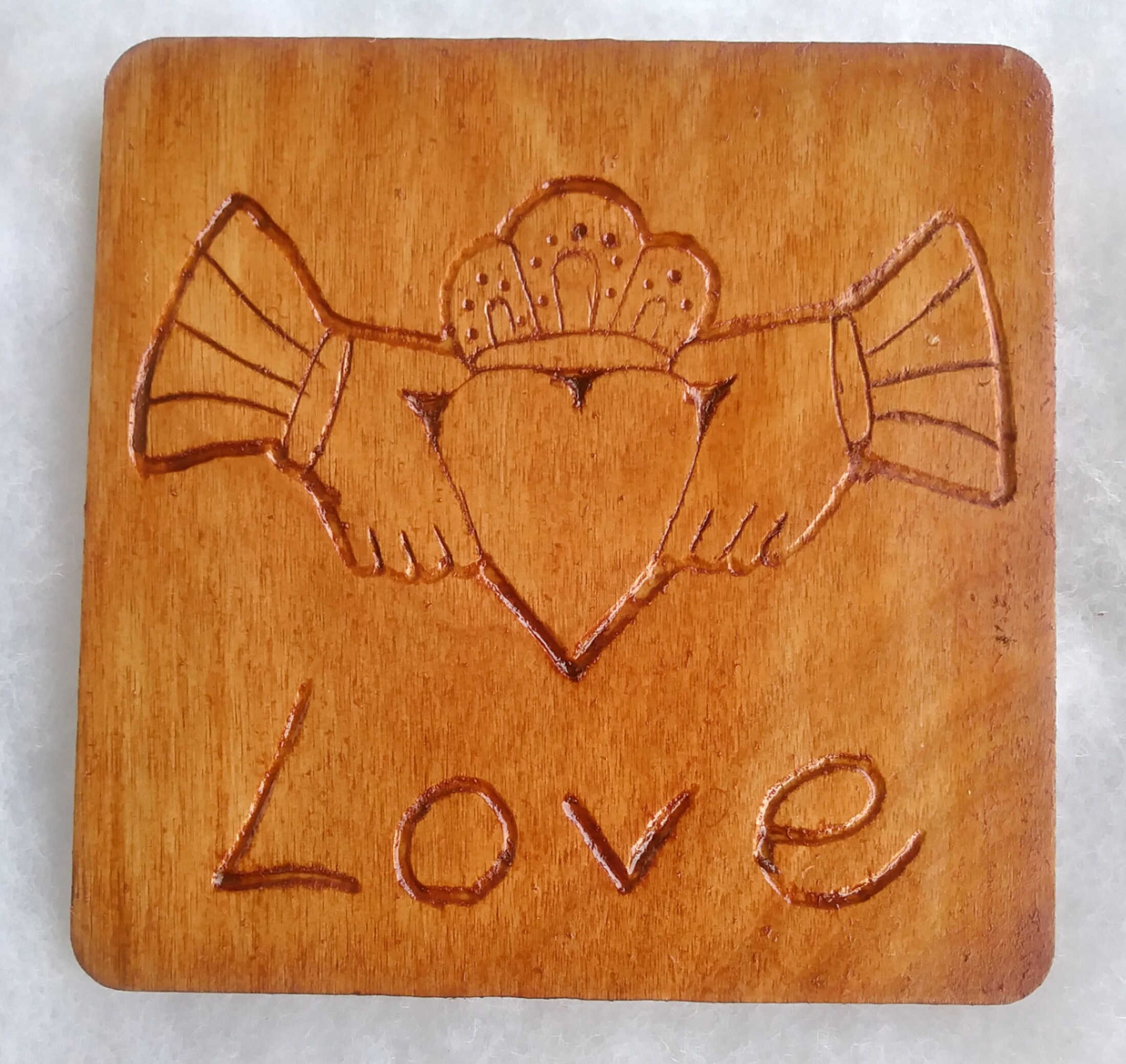 Claddagh Wood Decor Wood Wall Decor Celtic Claddagh Art - Etsy Australia