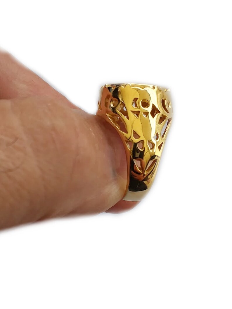 Mexican Gold Coin Ring Dos Pesos Gold Ring Gold Coin Ring 2 - Etsy
