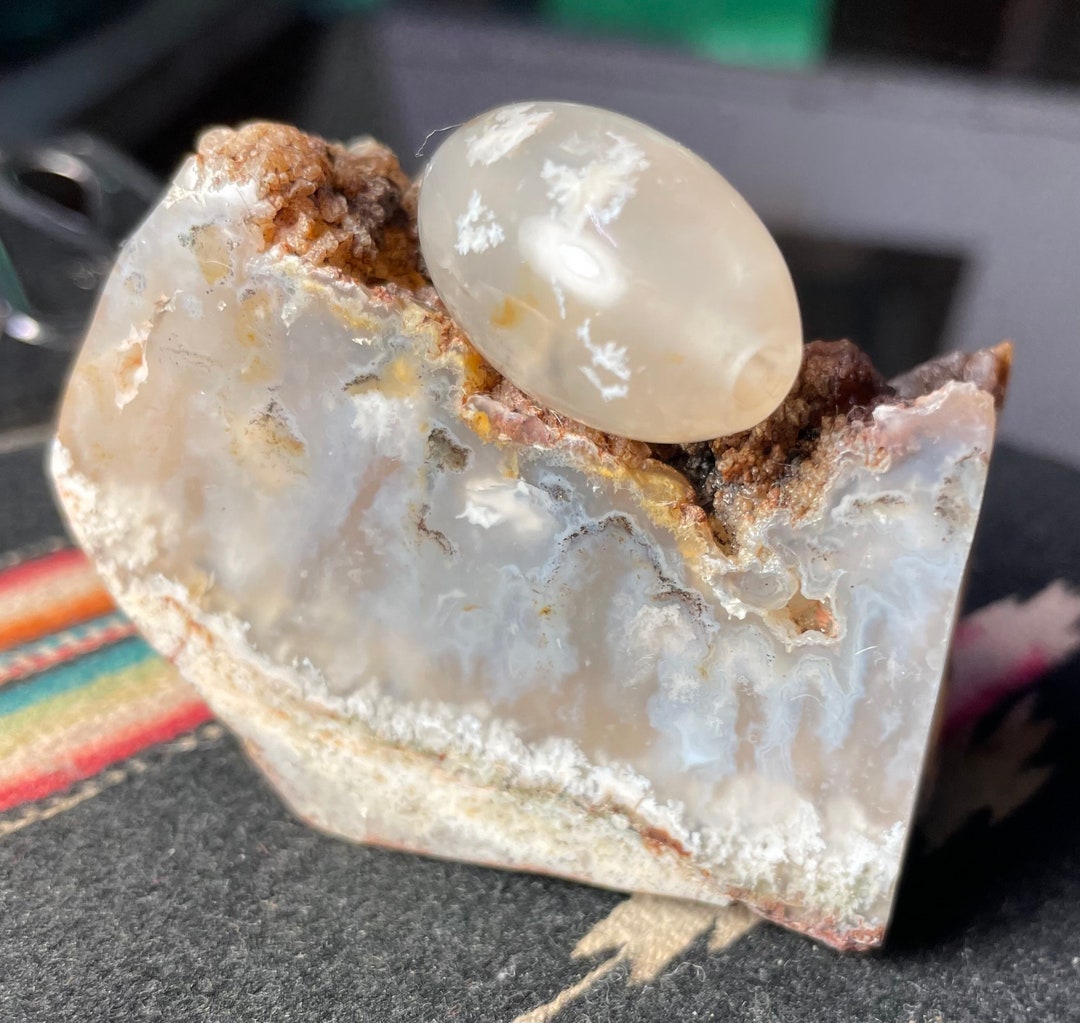 Have You Ever Seen a Graveyard Point Plume Agate Bead 28.4mm X 17.6mm ...