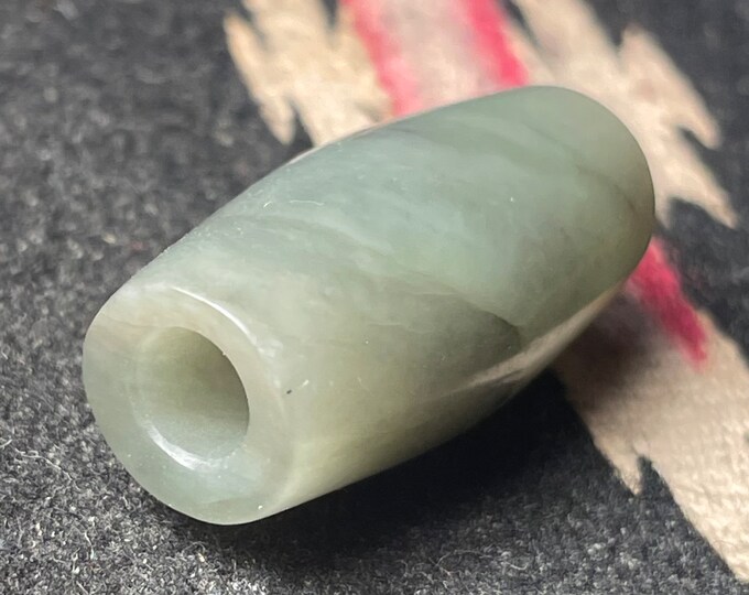 Large Inanga Pounamu Jade Bead Carved by NZ Artist 29.4mm X 14.75mm - Etsy