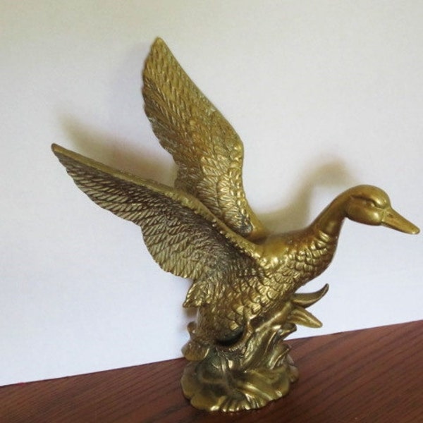 Large Brass Duck - Etsy