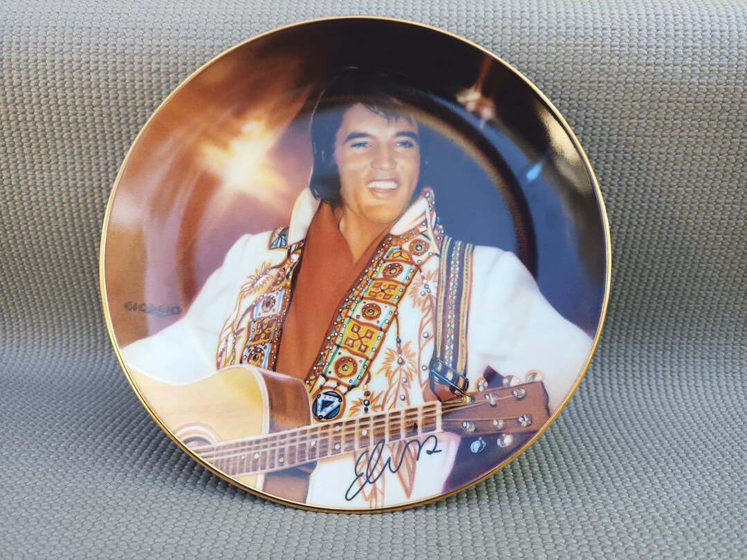 Vintage 'elvis Presley', 'the Spirit' Porcelain Collector Plate by ...