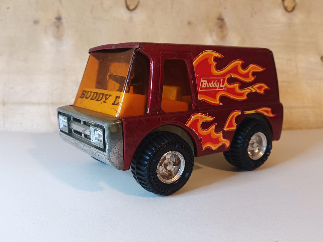 Vintage, 70's Era, 'buddy L', Custom Van With Flames. - Etsy