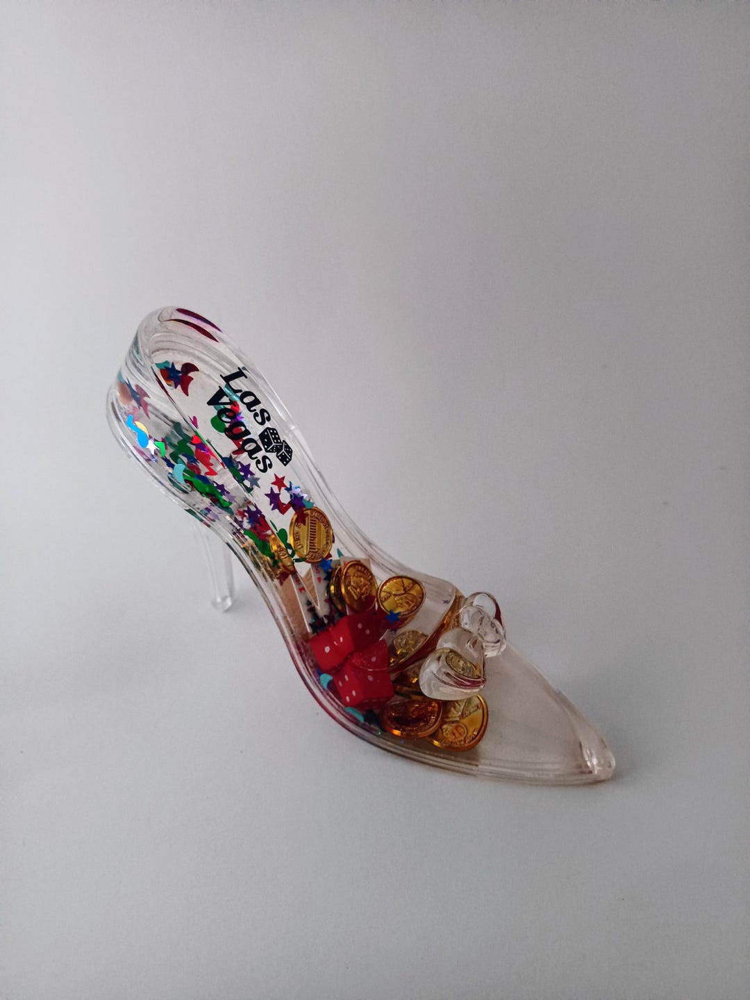 Las Vegas Princess Stiletto Souvenir/paperweight, Snowglobe Style With ...