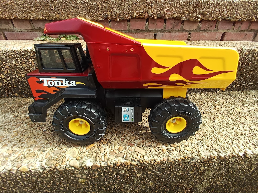 Vintage 'tonka' Flamed, Dump Truck. - Etsy