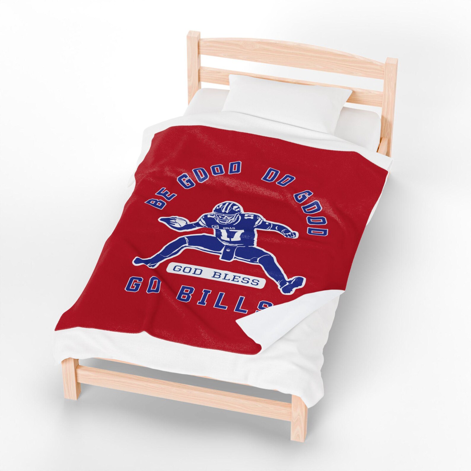 Josh Allen Do Good Be Good Buffalo Bills Velveteen Plush Blanket - Etsy