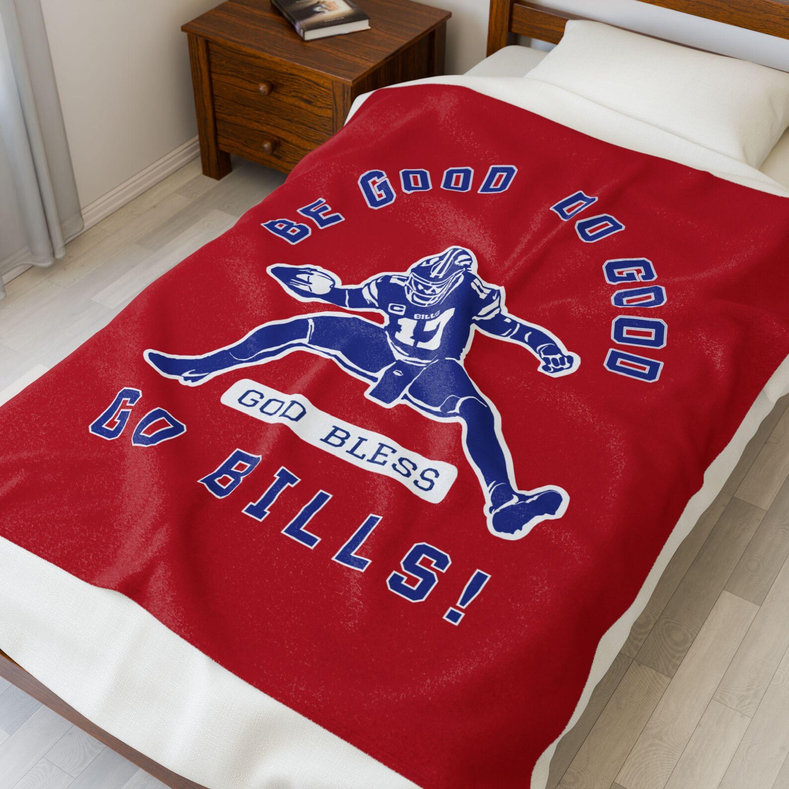 Josh Allen Do Good Be Good Buffalo Bills Velveteen Plush Blanket - Etsy