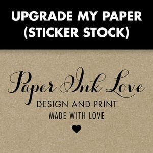 Sticker Stock Upgrade | Change Any Card Into A Label | Wedding Stickers ...
