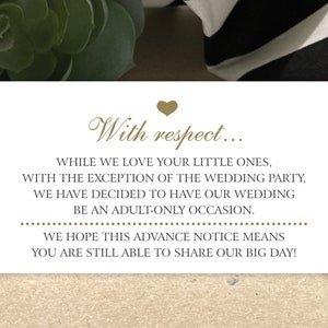 Printable Adults Only Wedding Invitation Insert Card | No Kids Allowed ...