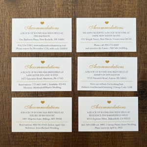 Hotel Accommodations Card for Destination Wedding W/ Room - Etsy