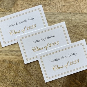 Printed Name Cards for Graduation Announcement / Graduation Invitation ...
