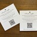A Note on Gifts Card W/ Venmo QR Code / Request for Honeymoon Fund Cash ...