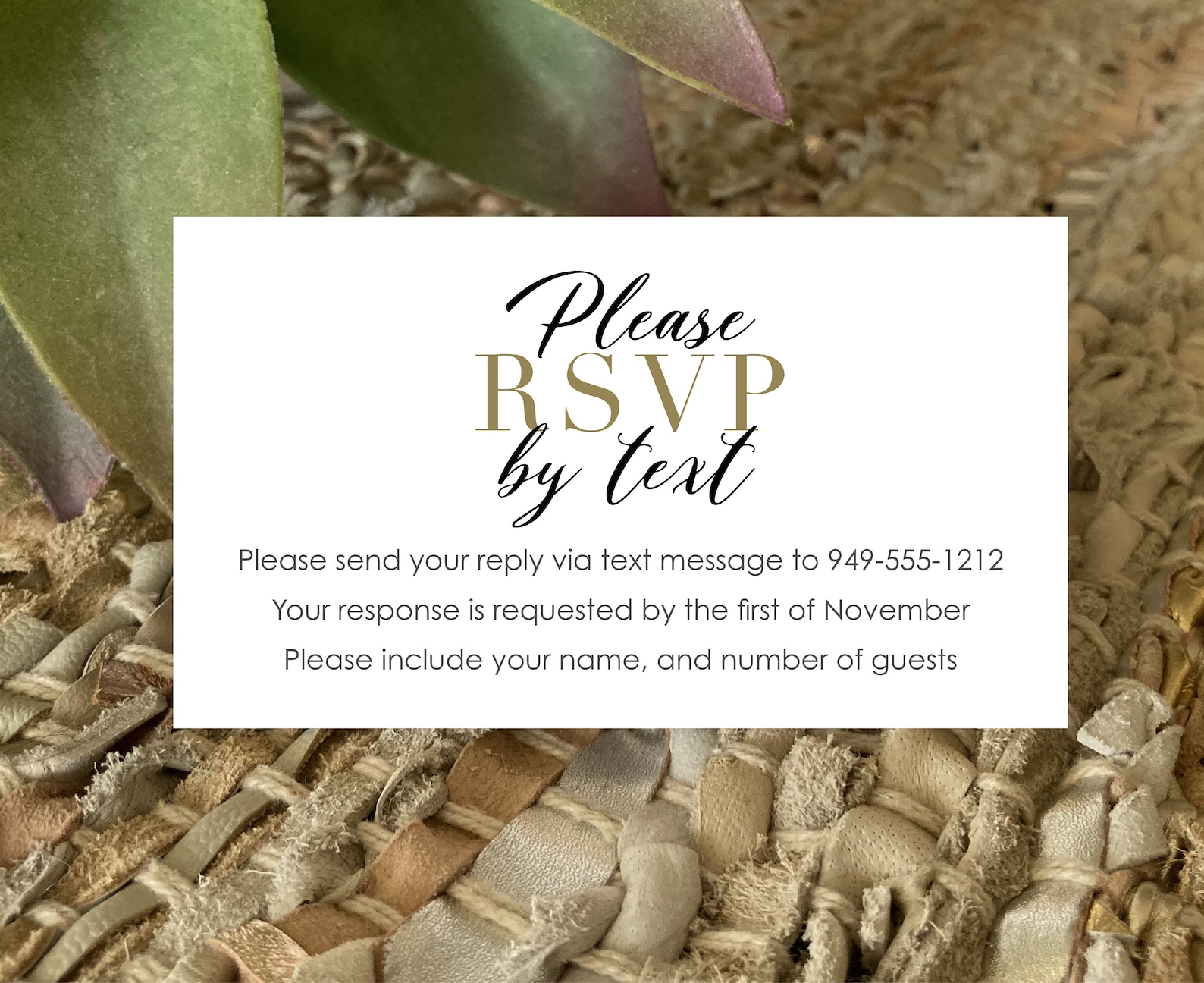 RSVP by Text Cards / RSVP Cards / Response Cards / Printed - Etsy