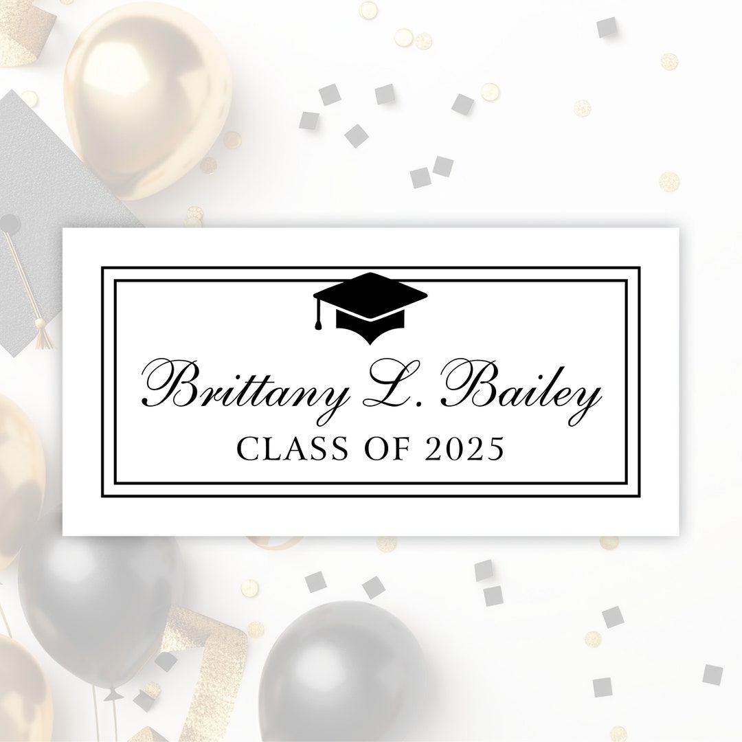 Graduation Name Card Inserts for Graduation Announcement / Graduation ...
