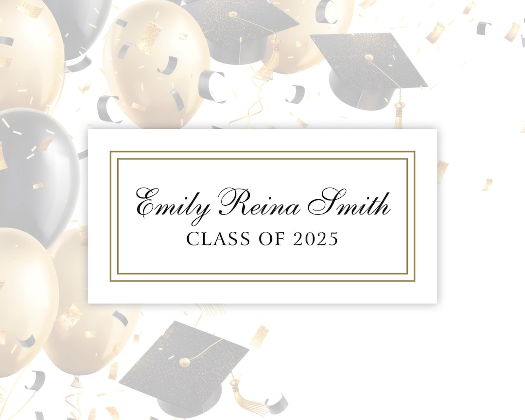 2025 Graduation Name Cards for Graduation Announcement / Graduation ...