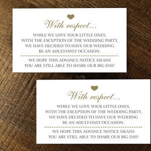 Printable Adults Only Wedding Invitation Insert Card | No Kids Allowed ...