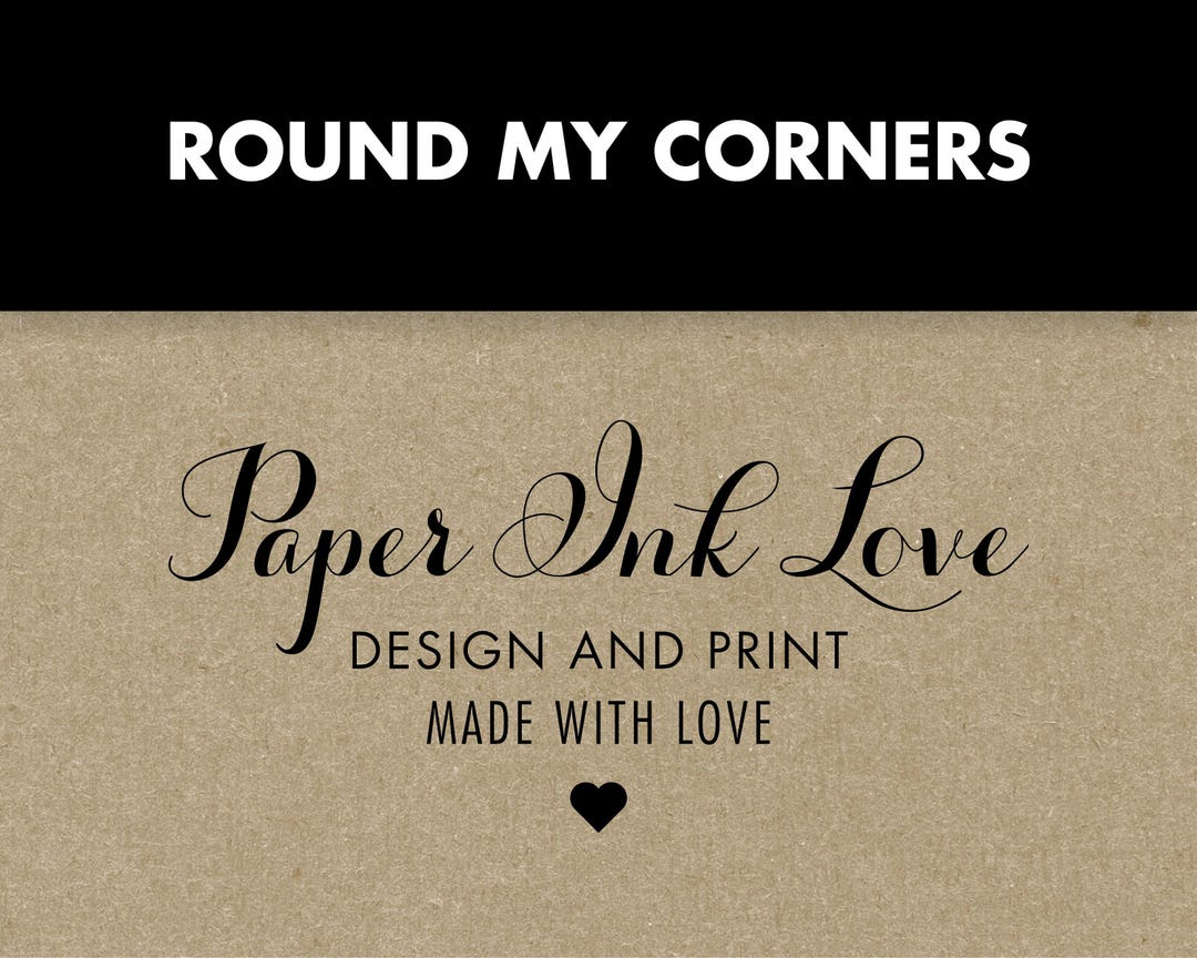 Rounded Corners | Upgrade Your Stationery W/ Round Edges | Invitations ...