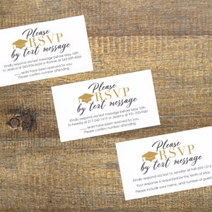 Graduation RSVP Cards for 2025 Graduation Invitation / Response Cards ...