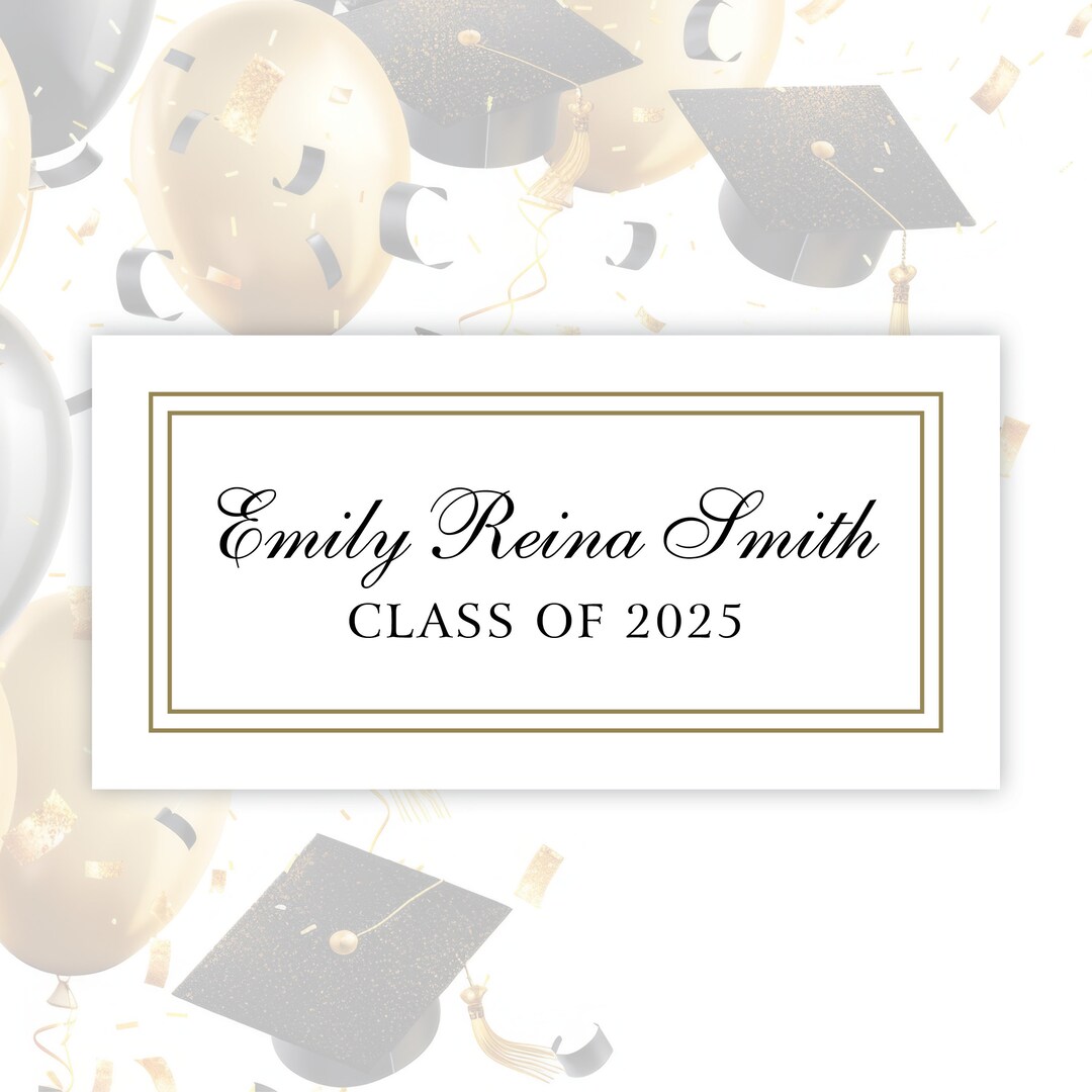 2025 Graduation Name Cards for Graduation Announcement / Graduation ...