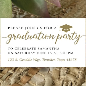 Graduation Party Invitation | Enclosure Cards | Inserts for 2026 Grad ...