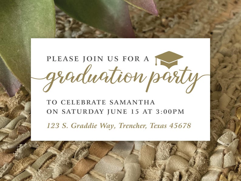 Graduation Party Invitation | Enclosure Cards | Inserts for 2026 Grad ...