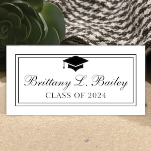 Graduation Name Card Inserts for Graduation Announcement / Graduation ...