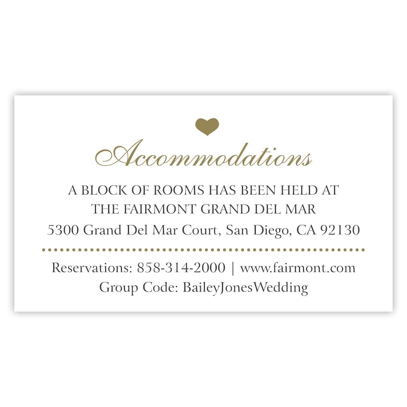 Accommodation Cards - Etsy